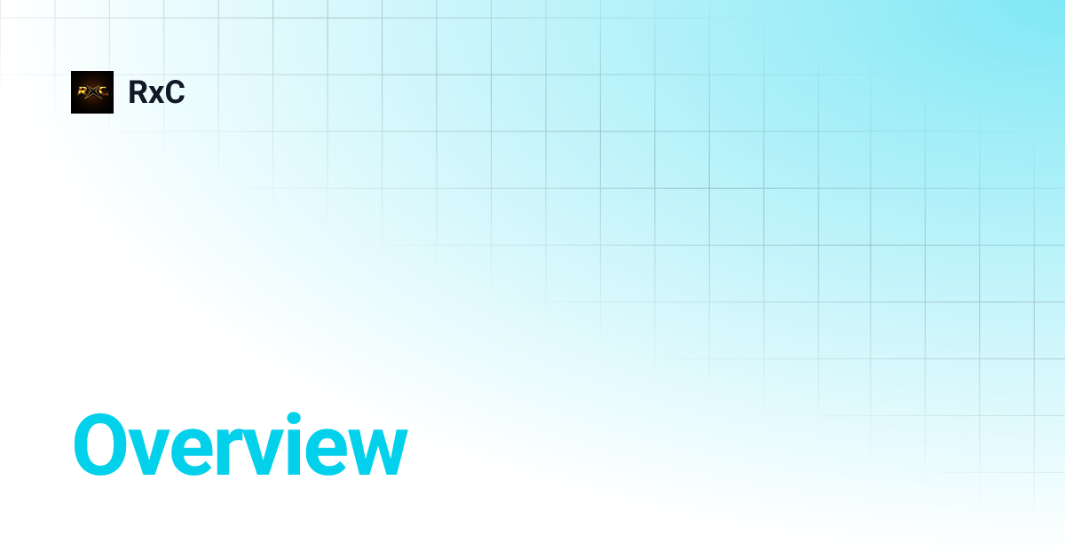 Overview | RxC